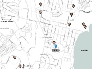 Location – Taratoa Terraces : Point England, Auckland